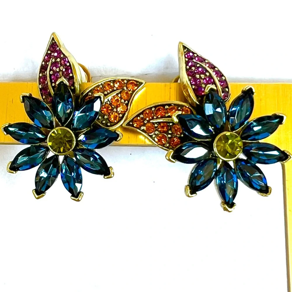 Heidi Daus | Jewelry | Heidi Daus Clip On Glorious Garden Floral ...